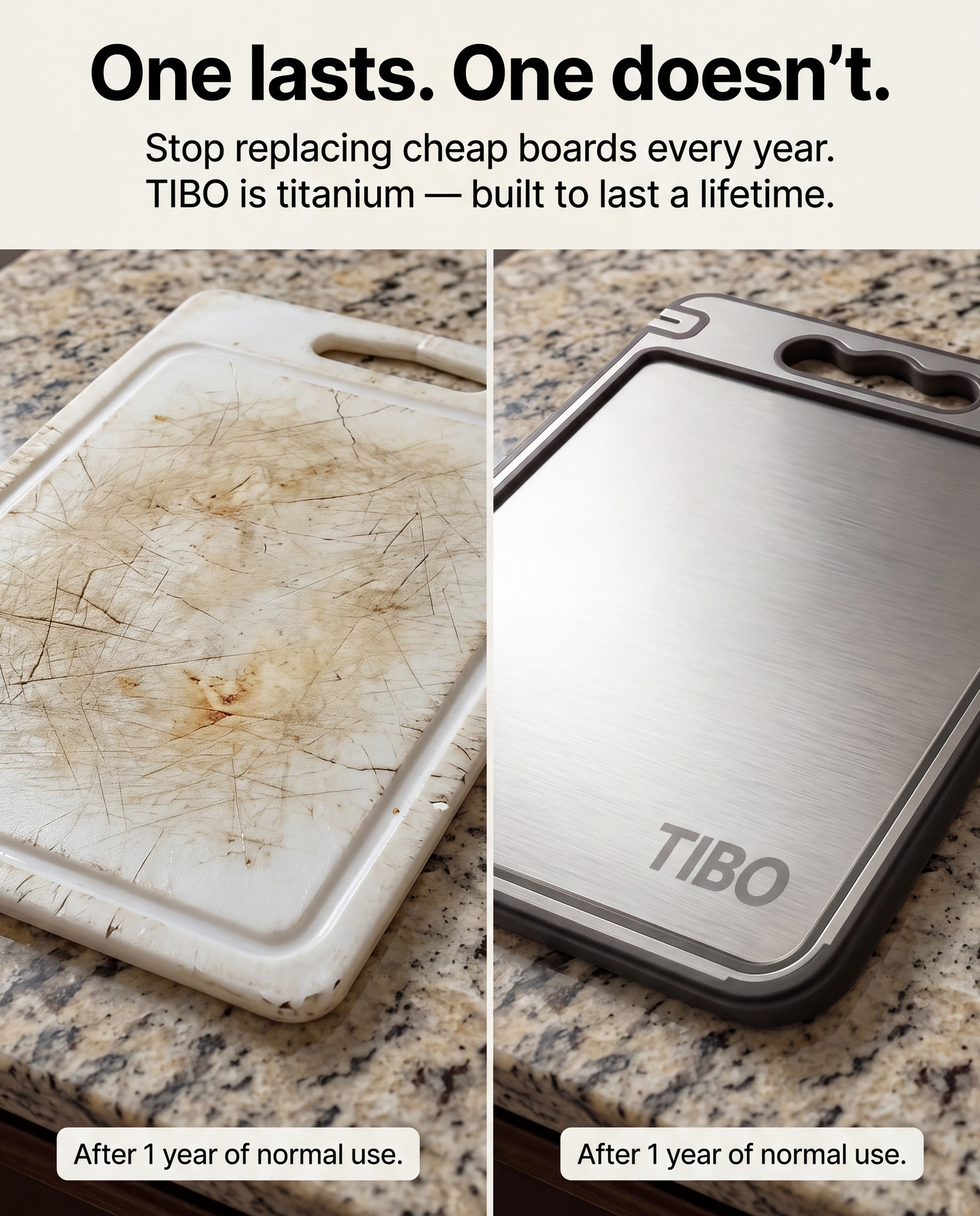 TIBO Titanium Cutting Board – ZS BRANDS